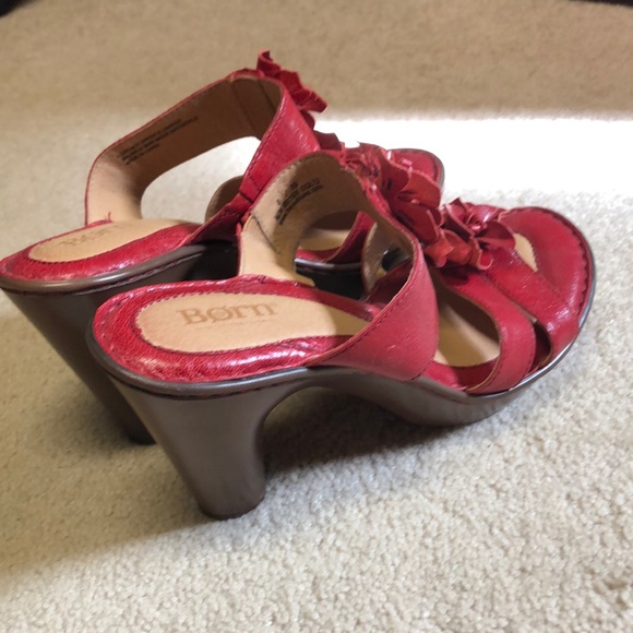 Born | Shoes | Hand Crafted Red Slip In Heels | Poshmark